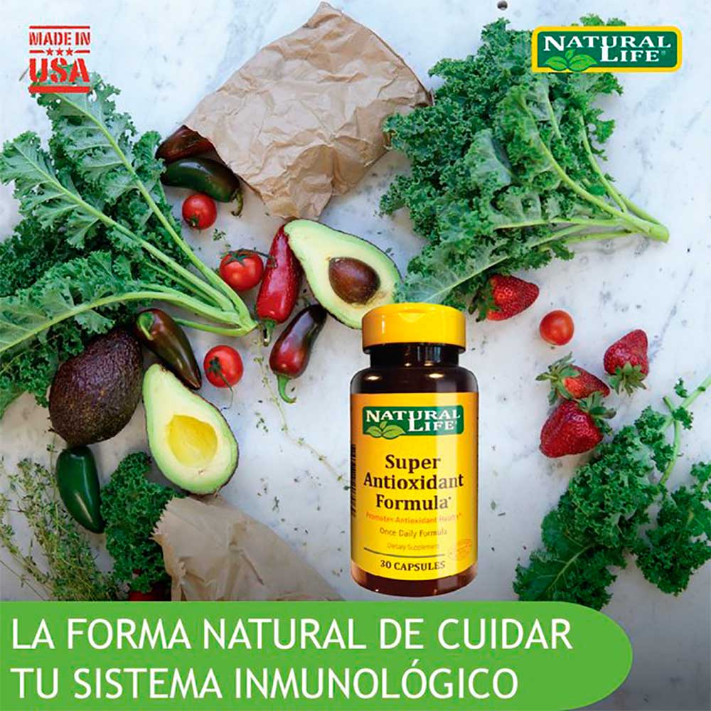 Suplemento Dietario Super Antioxidante Natural Life 30 cápsulas | Salud ...