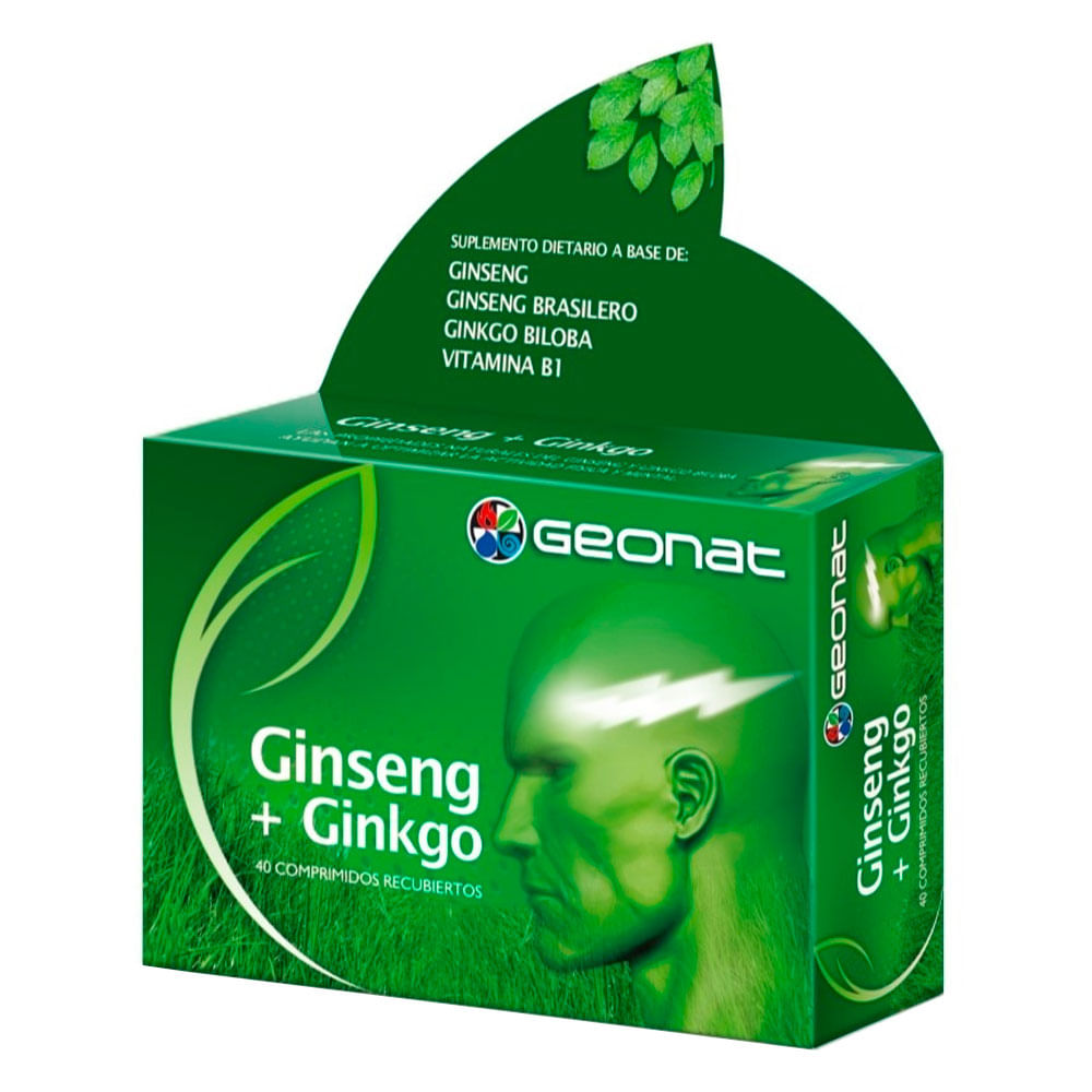 Suplemento Dietario Geonat Ginseng + Ginkgo Provefarma 40 comprimidos ...