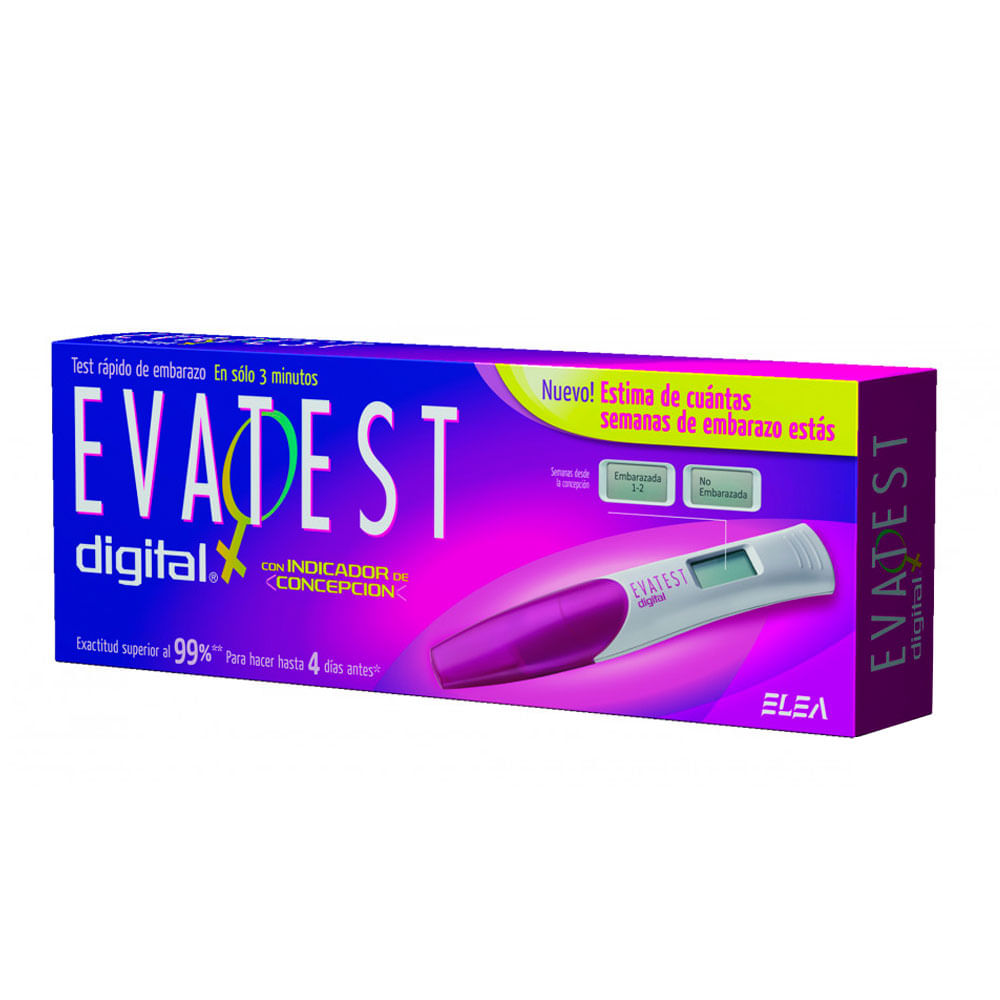 Test Embarazo Digital Evatest x 1 un | Salud Global - saludglobal