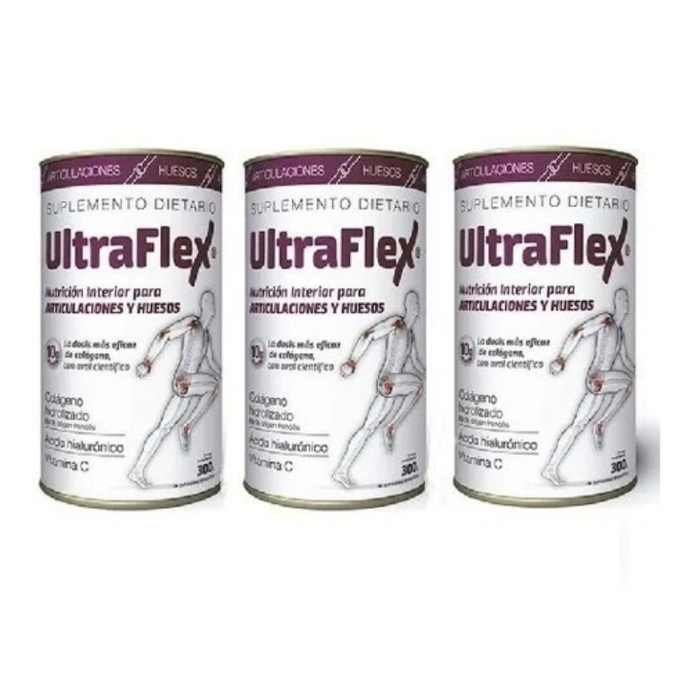Suplemento Dietario Colageno Hidrolizado Ultraflex 300gr x 3 Uds ...